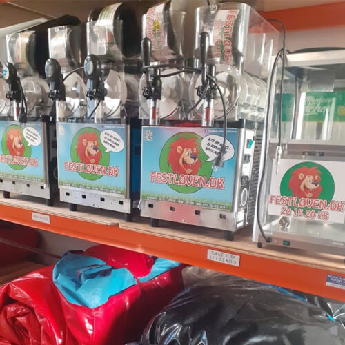 Slush Ice-maskine 2x12L - Inkl. 4L saft + sugerør - Festløven.dk ...